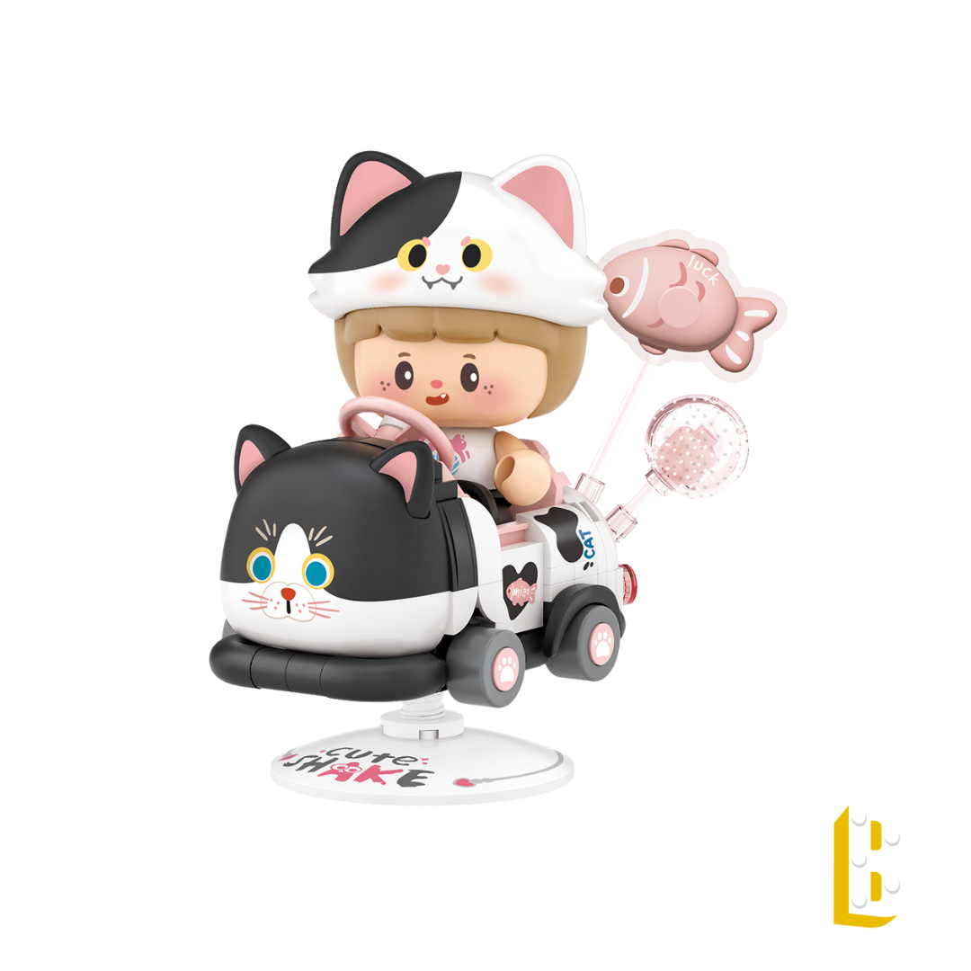 LOZ Le chat noir et blanc version balançoire — Blouge